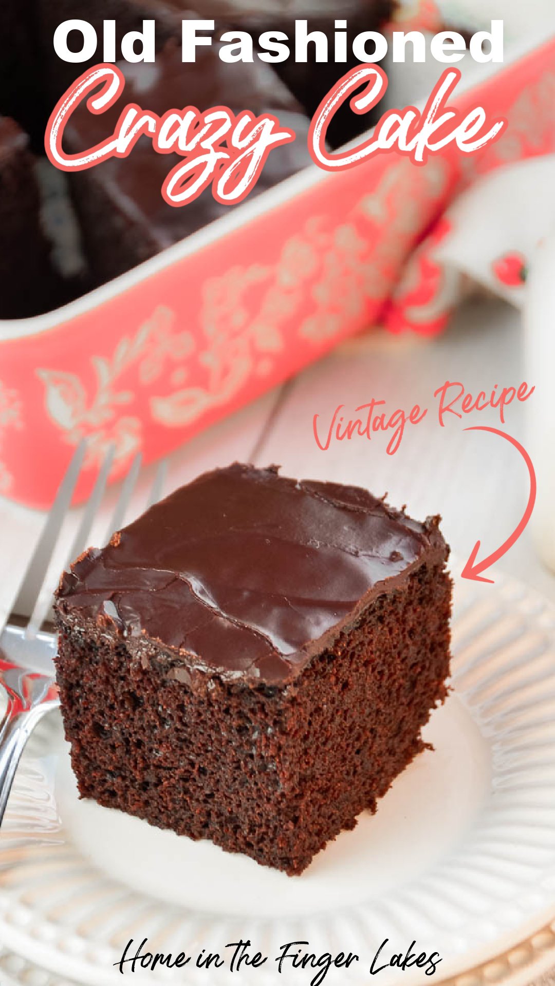 Chocolate Crazy Cake (Wacky Cake)