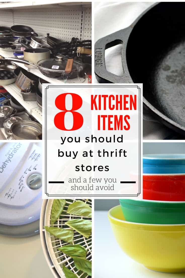 Kitchen Items you should buy at thrift stores